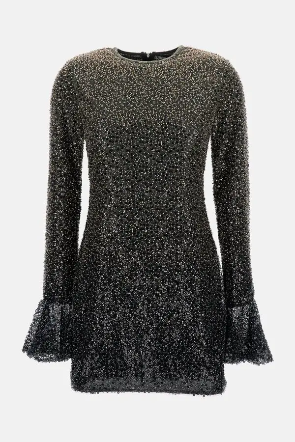 ROTATE BY BIRGER CHRISTENSEN Beaded Mini Dress - Multicolor