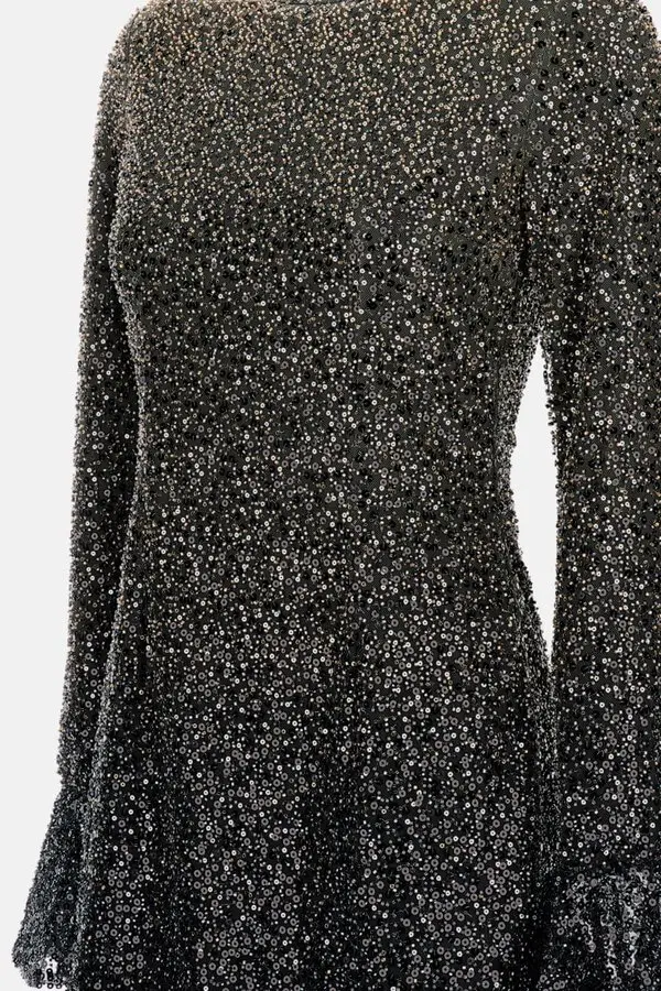ROTATE BY BIRGER CHRISTENSEN Beaded Mini Dress