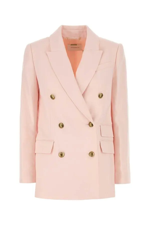Zimmermann Pastel Linen Crush Blazer