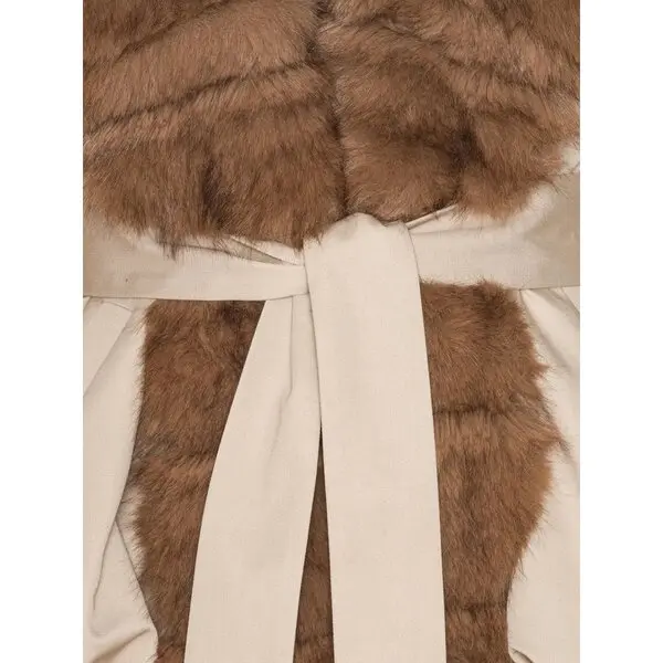 ROTATE BY BIRGER CHRISTENSEN Neutrals Jackets Faux Fur & Shearling Jackets