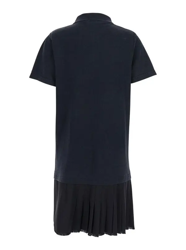 Balenciaga Layered Polo Dress With Safety Pin Detail - Multicolor