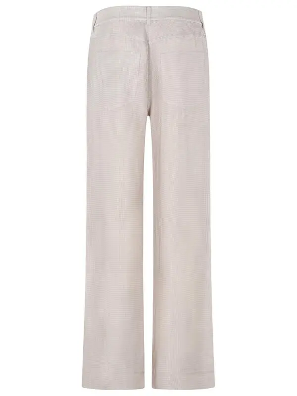 Acne Studios Check Casual' Beige Cupro Pants