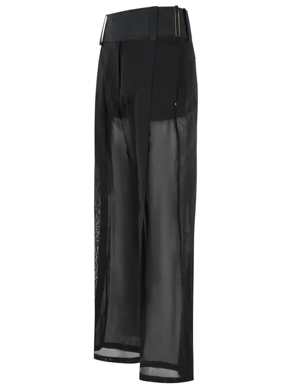 Sportmax Ferito Cotton Voile Trousers