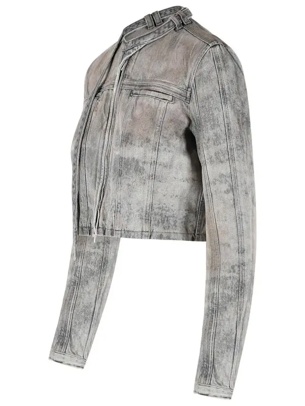 DIESEL® Saphix' Grey Cotton Blend Jacket