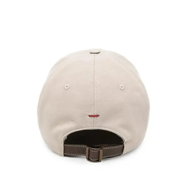 Brunello Cucinelli Embroidered Logo Baseball Cap - Cream