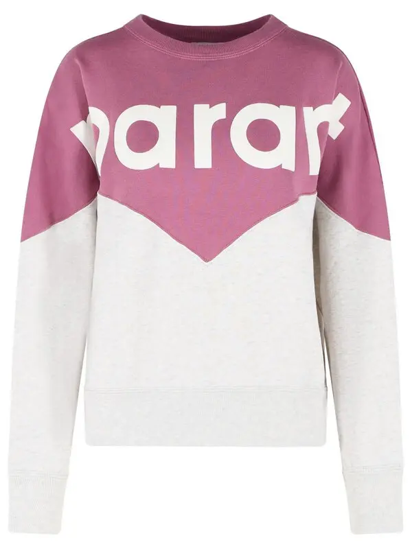 Isabel Marant Étoile Houston' Cotton Sweatshirt With 'millynymauve Mist' Logo - Purple
