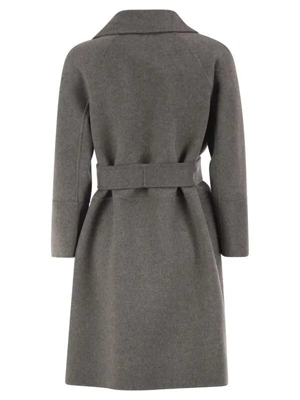Max Mara Arona Virgin Wool Coat - Gray
