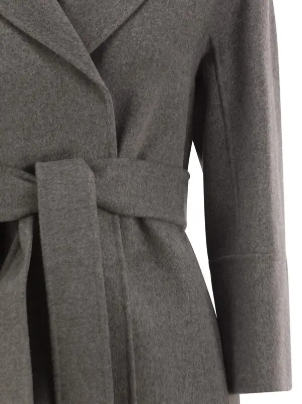 Max Mara Arona Virgin Wool Coat - Gray