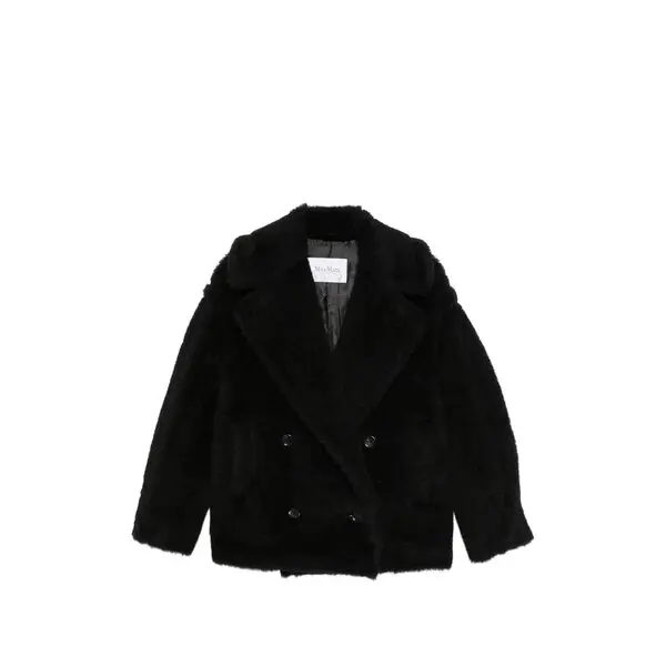 Max Mara Jackets Faux Fur & Shearling Jackets - Black