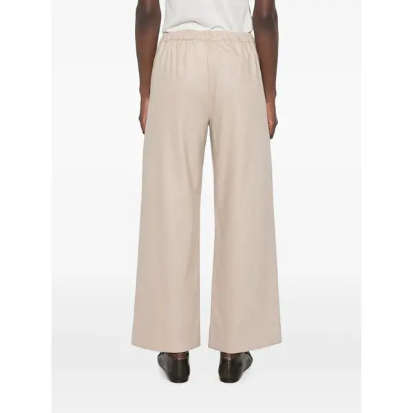 Max Mara Neutrals Trousers Straight Trousers