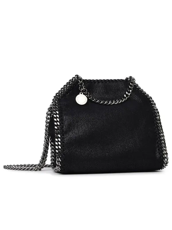 Stella McCartney Polyester Tiny Falabella Bag - Black