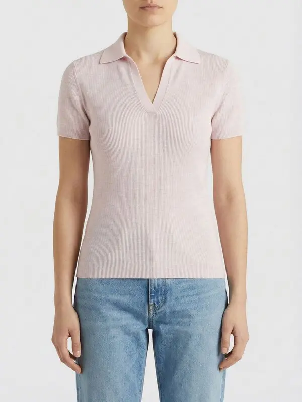 Max Mara Basic Wool Knit Polo - Pink