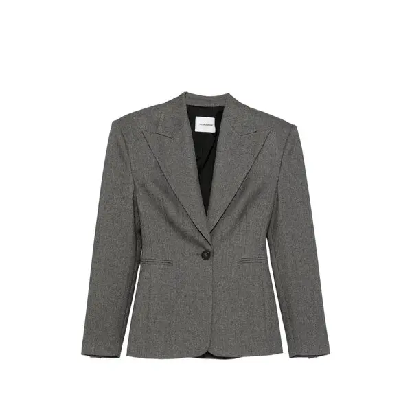 Andamane Single-breasted Blazer - Gray