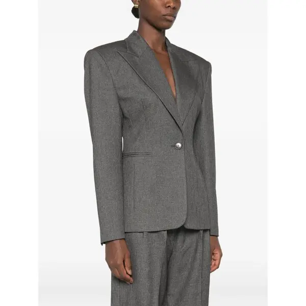 Andamane Single-breasted Blazer - Gray