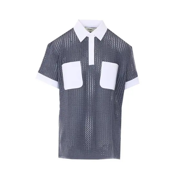 Fendi Military Mesh Polo
