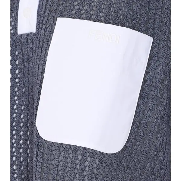 Fendi Military Mesh Polo