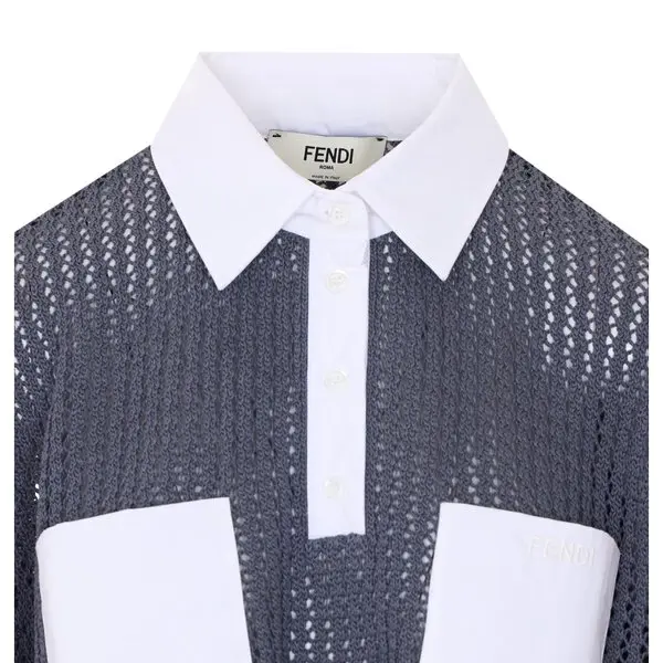 Fendi Military Mesh Polo