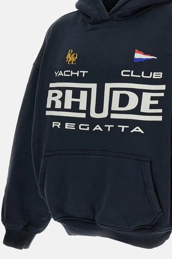 Rhude Graphic Print Cotton Hoodie - Multicolor