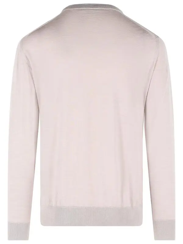 Eleventy Sweater In Wool And Silk Yarn