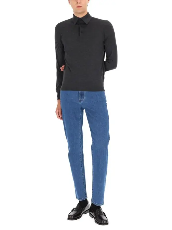 Zegna Cashmere Polo Shirt - Multicolor