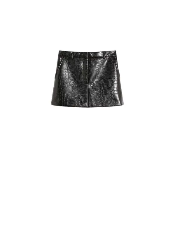 Sportmax Patent Leather Skirt