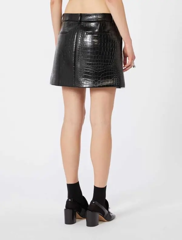 Sportmax Patent Leather Skirt