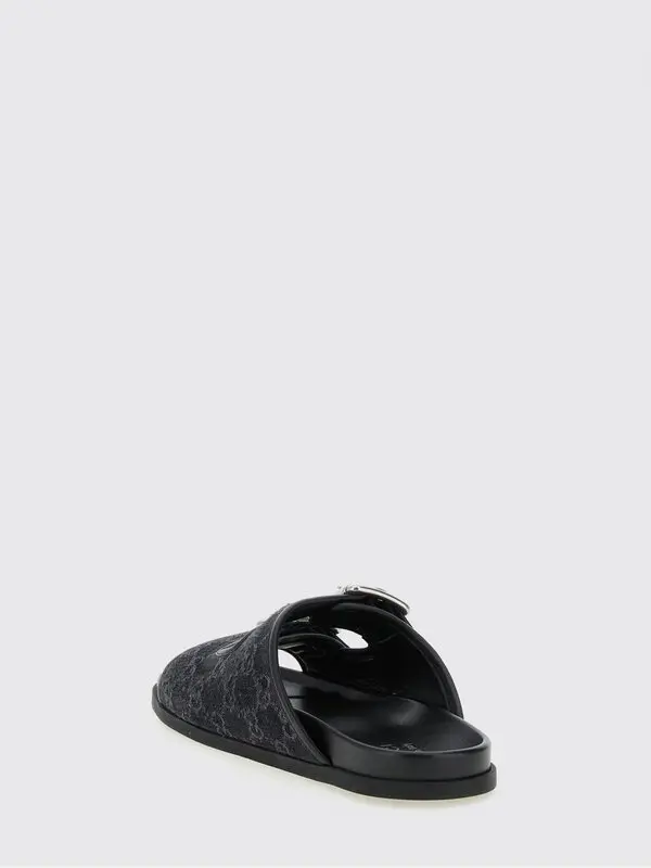 Gucci Gg Monogram Cotton Denim Sandals