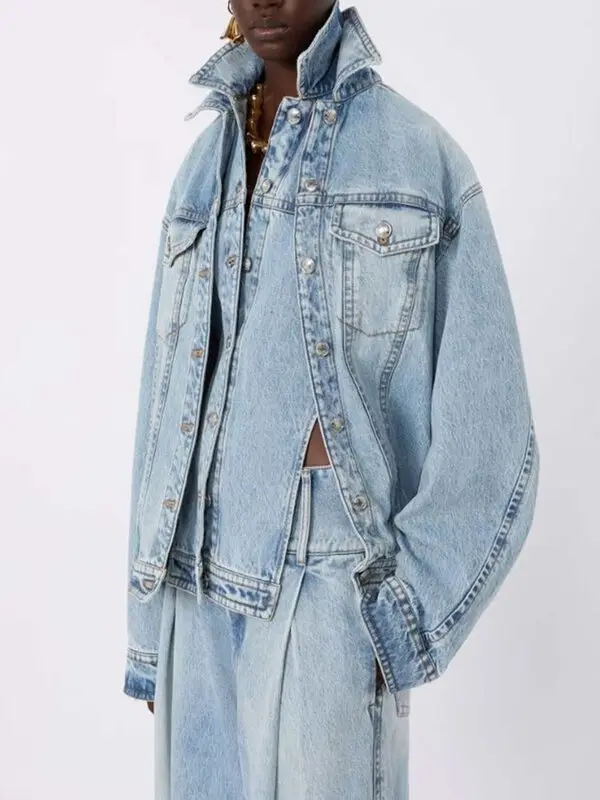 Sportmax Two-piece Denim Jacket Midnight