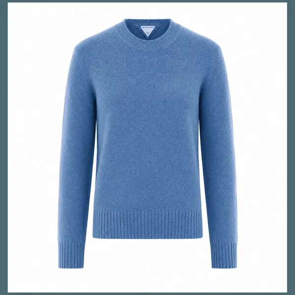 Bottega Veneta Cashmere Crew Neck Sweater - Blue