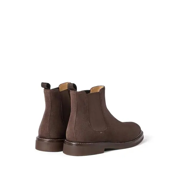 Brunello Cucinelli Suede Chelsea Boot - Brown