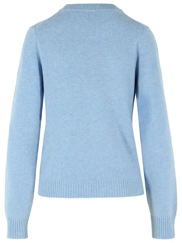 GANNI Light Wool Blend Sweater - Blue