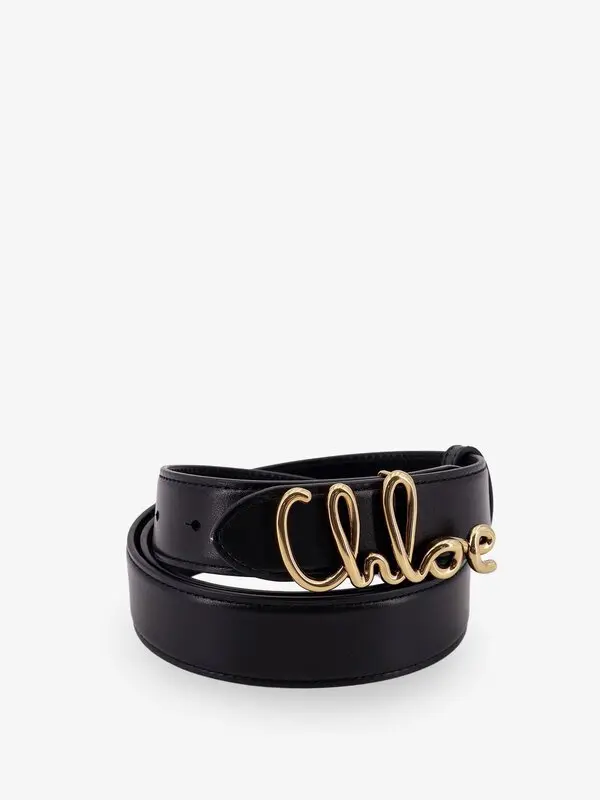 Chloé Iconic Leather Belt - Black