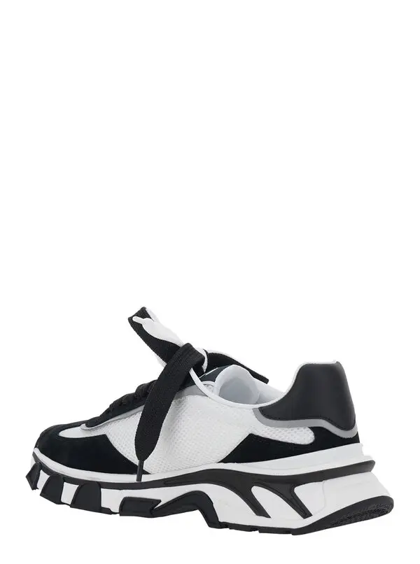 Dolce & Gabbana Sneakers 'dg Coutryroad' With Contrasting Details. Rubber Sole. In Leather. Men - Black