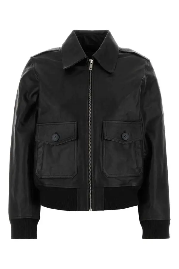 A.p.c. Leather Gaelle Jacket - Black