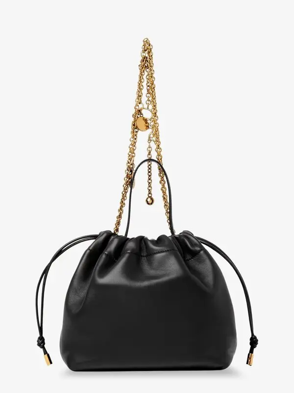 Chloé Icons Leather Crossbody Bag With Front Logo - Black