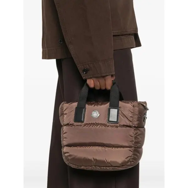 Moncler Quilted Tote Bag - Brown