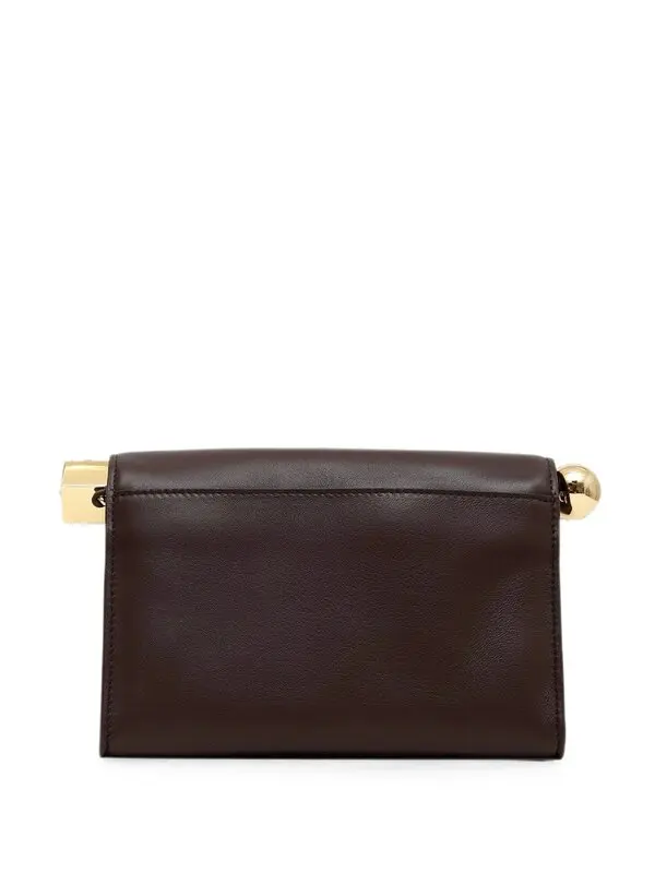 Jacquemus Le Sac Rond Carre Leather Cross Body Bag - Brown