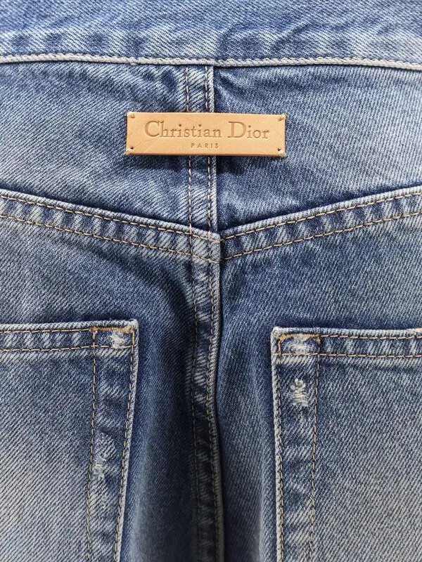 Dior Flared Jeans With Destroyed Effect