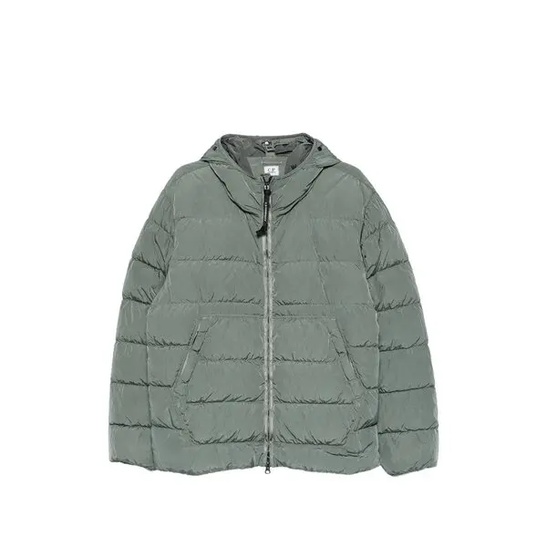 C.P. COMPANY Hooded Down Jacket - Green
