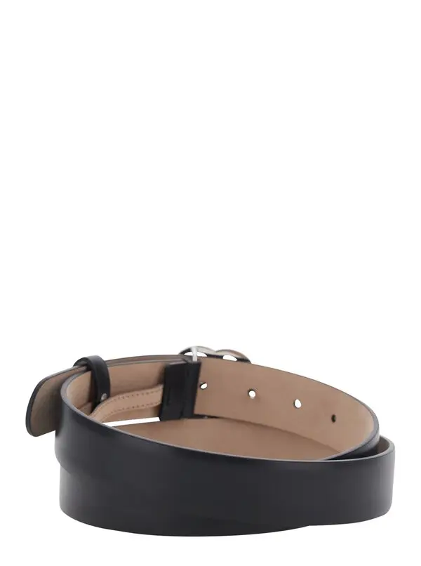 Gucci Leather Gg Running Belt - Black