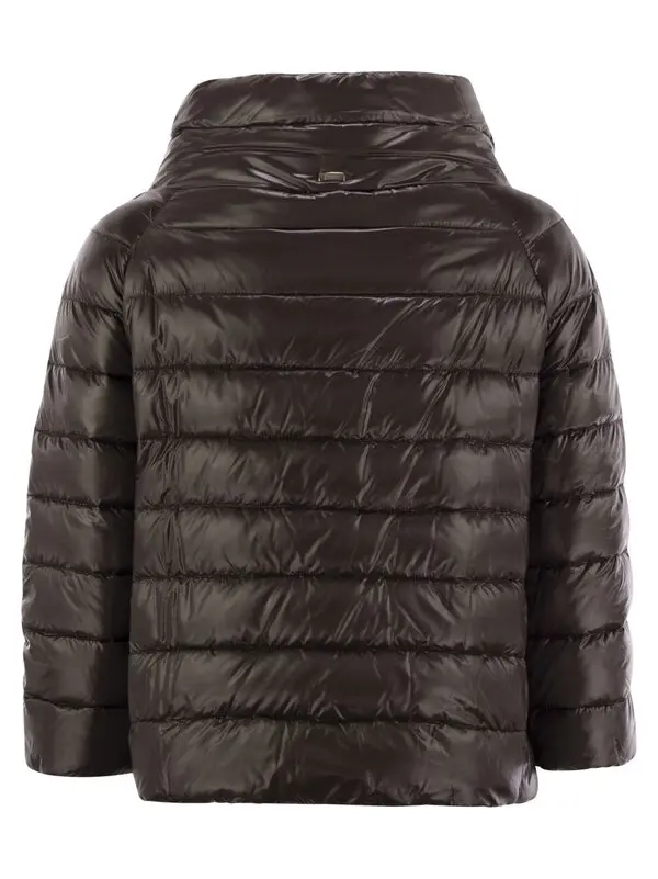 Herno Mini Cape With Jewelled Sleeves