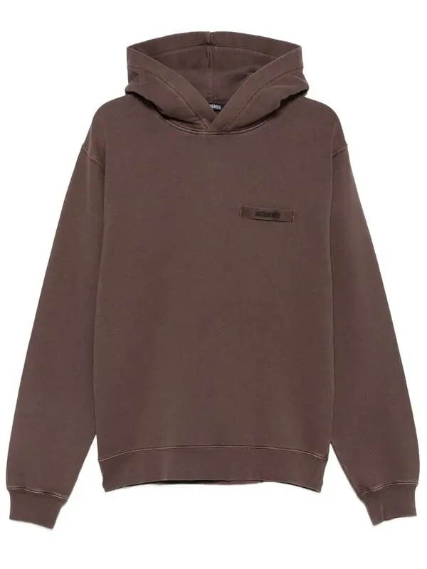 Jacquemus Le Hoodie Gros Grain - Brown