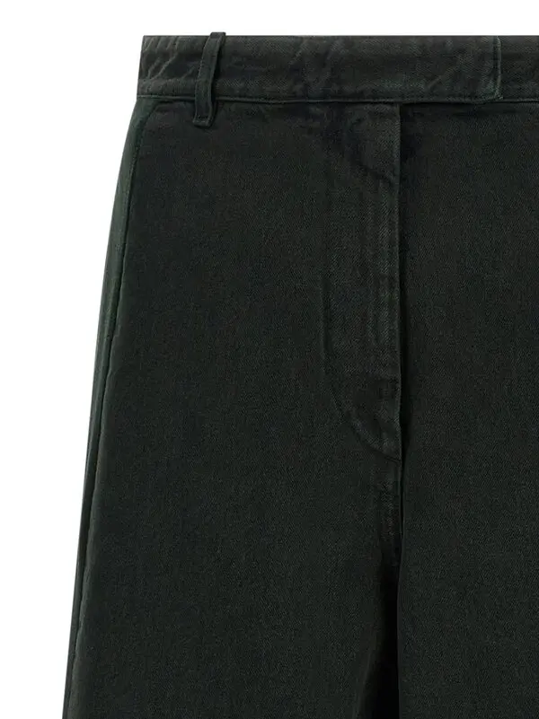 Dries Van Noten Velvet Insert Jeans - Green