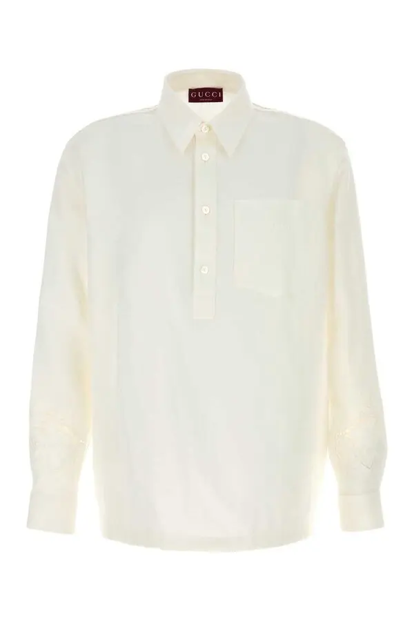 Gucci Linen Polo Shirt