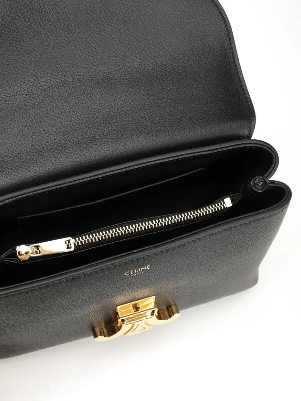 Celine Nino Teen Bag In Garnet Leather - Black