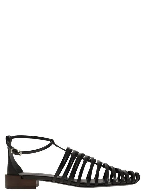 TOD'S Leather Sandal - Black