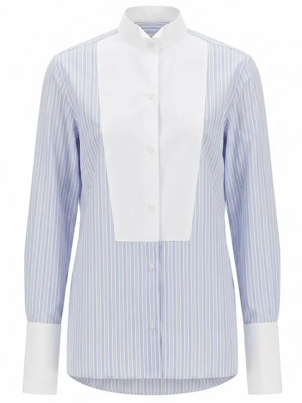 TOM FORD Striped Cotton Shirt - Blue