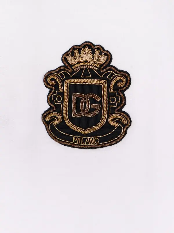 Dolce & Gabbana Cotton T-shirt With Iconic Logo Patch - Multicolor