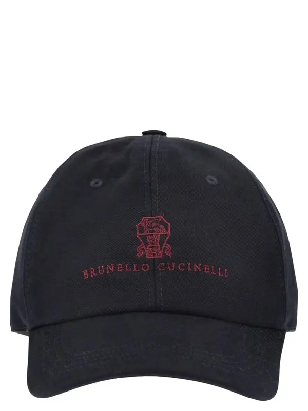 Brunello Cucinelli Garment-dyed Twisted Cotton Gabardine Baseball Cap - Blue
