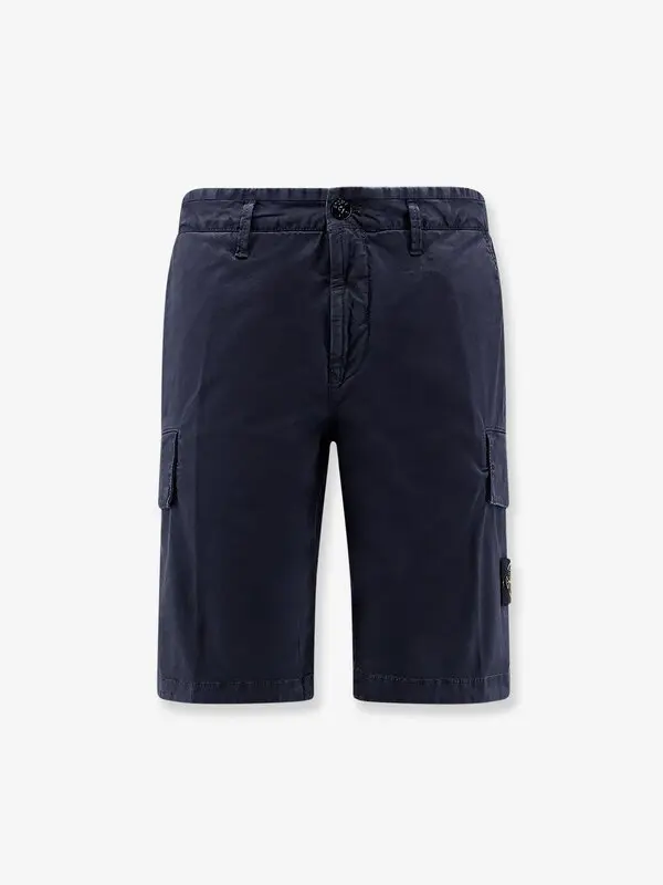 Stone Island Organic Cotton Stretch Shorts - Multicolor